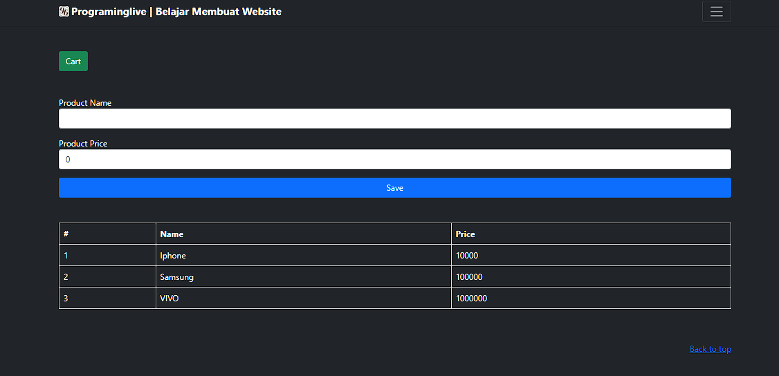 Programinglive | Open Source Project | Belajar Membuat Website
